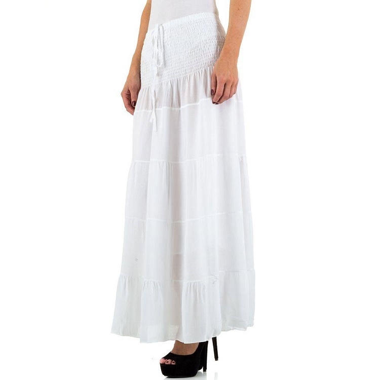 Ibiza maxi rok wit - Aanbieding - Mini-jurken.nl